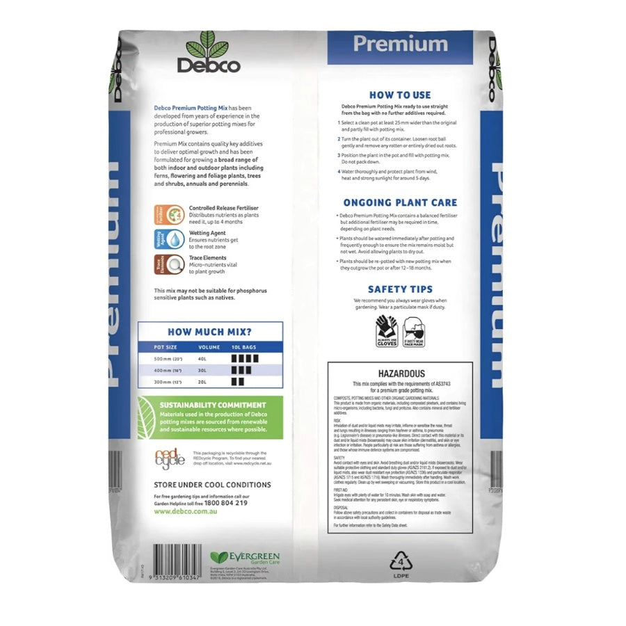 Debco Premium Potting Mix | Plantsmith Indoor Plants Melbourne