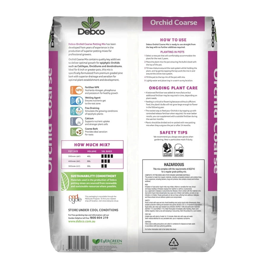 Debco Orchid Mix - Coarse | Plantsmith Indoor Plants Melbourne