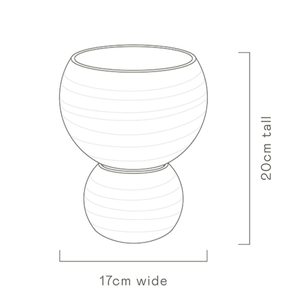 Angus & Celeste Spherical Plant Pot - Grey Crackle Small | Plantsmith ...