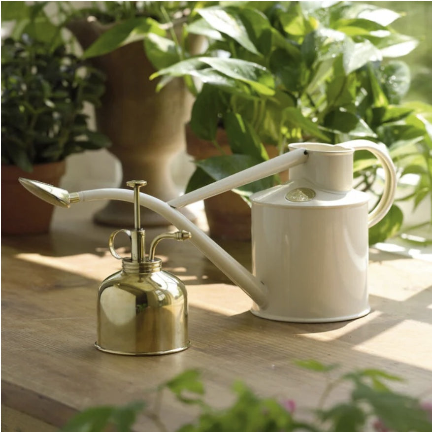 Haws 1L Handmade Steel Watering Can - Cream | Plantsmith Indoor Plants ...