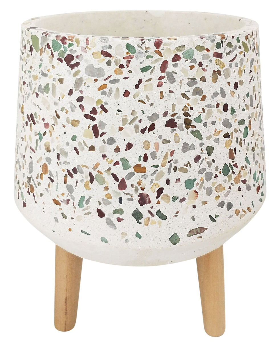 Terrazzo & Timber Planter | Plantsmith Indoor Plants Melbourne